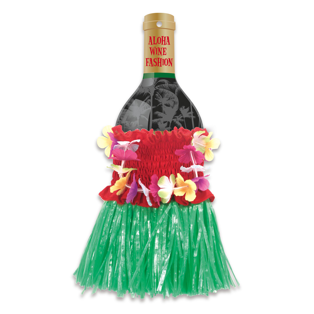 Aloha Wine Fashion, Hula Girl Red - Welcome to the Islands