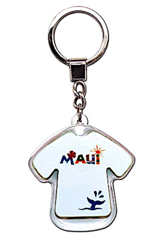 LED T-Shirt Keychain, Maui Fun White - Welcome to the Islands