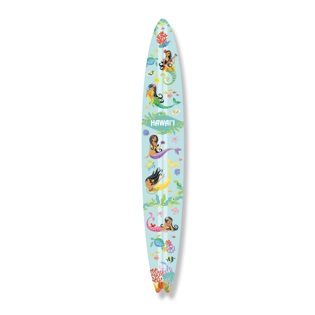 Emery Board - Surfboard, Island Hula Mermaids - Welcome to the Islands