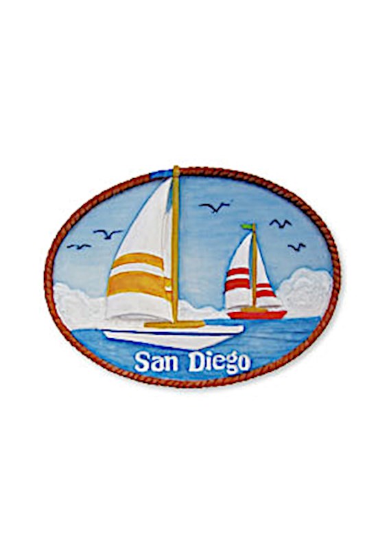 Hand-Painted Magnets, SMOOTH SAILING - Welcome to the Islands