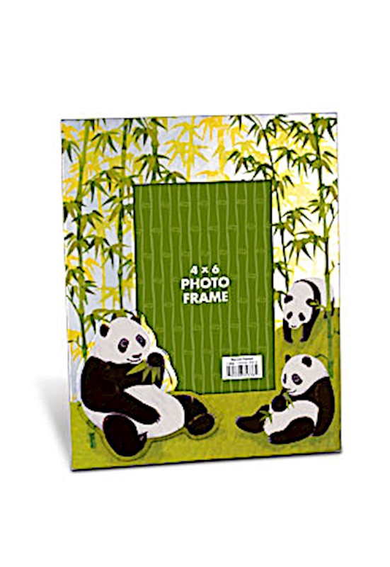Metallic Paper 4x6 Frame, Panda Forest - Welcome to the Islands
