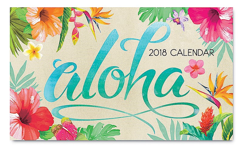 2018 Pocket Calendar Aloha Floral - Welcome to the Islands