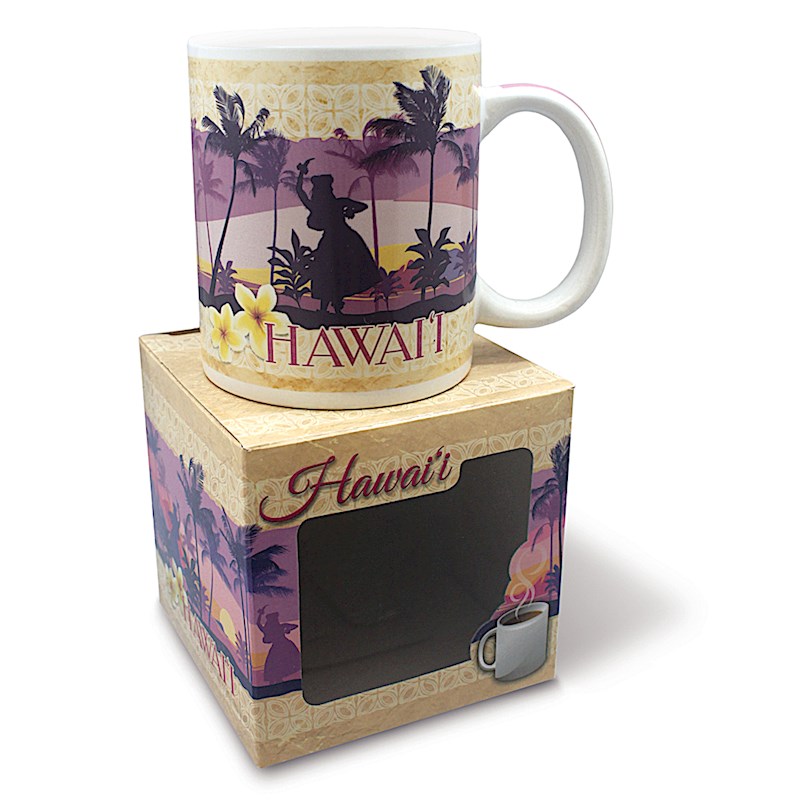 10 oz. Boxed Mug, Hawaii Hula - Welcome to the Islands