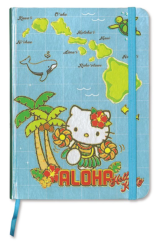 Foil Notebook with Elastic Band Hello Kitty® Map - Large - Welcome to ...
