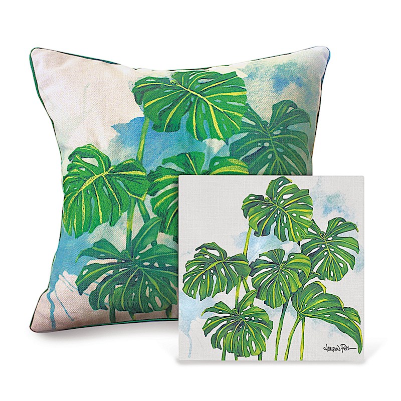 Lauren Roth Decor Set, Monstera Grove - Welcome to the Islands