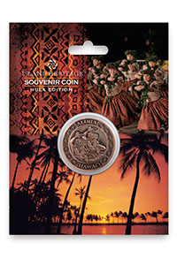 Souvenir Coin, Aloha Hawaii - Copper - Welcome to the Islands